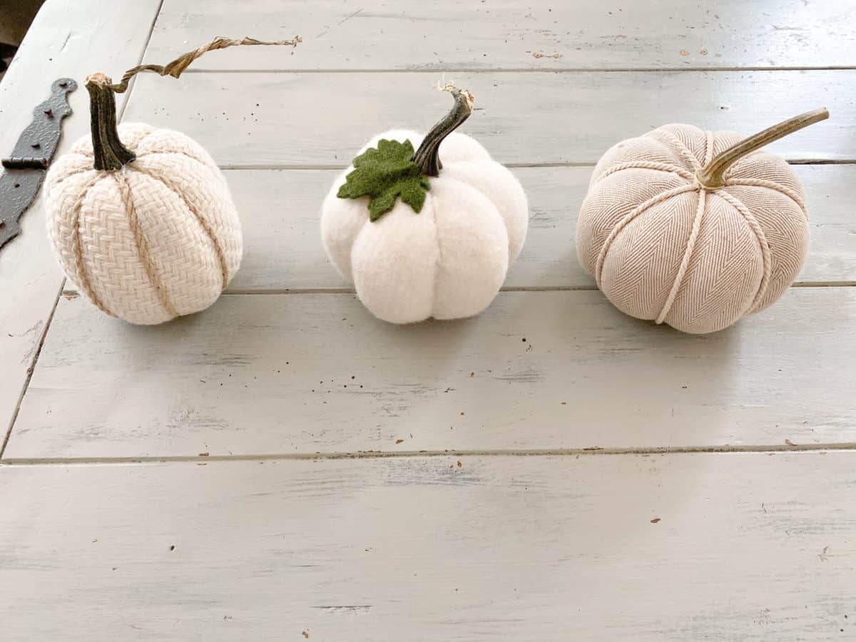 10 Minute Pumpkin Stem DIY | Transform Your Faux Pumpkins | Thrifted ...