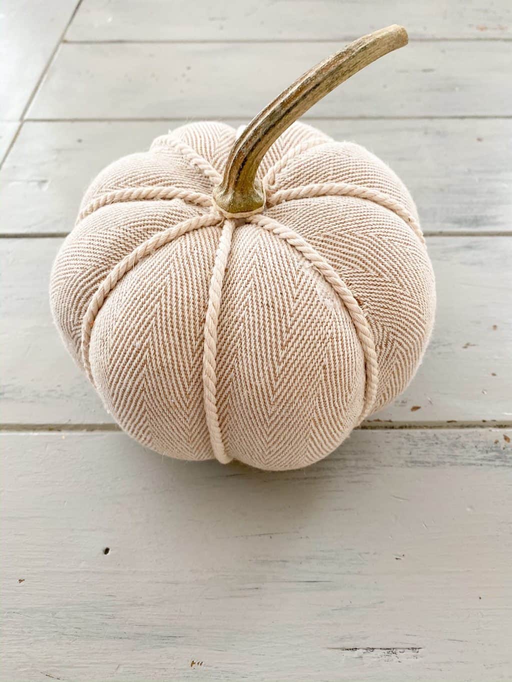 10 Minute Pumpkin Stem DIY | Transform Your Faux Pumpkins | Thrifted ...