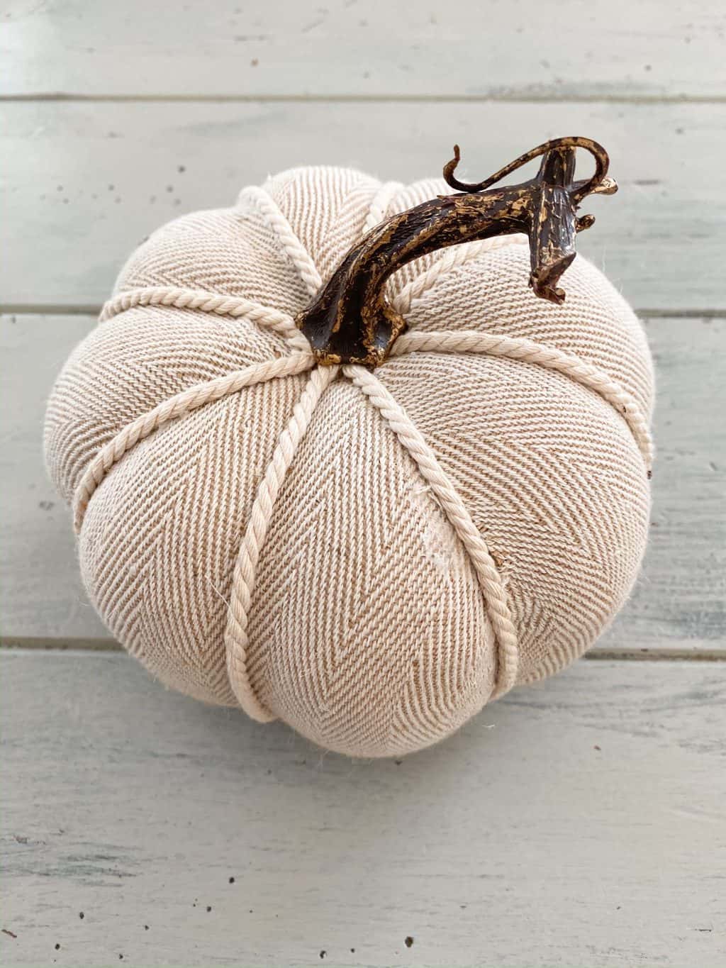 10 Minute Pumpkin Stem DIY | Transform Your Faux Pumpkins | Thrifted ...