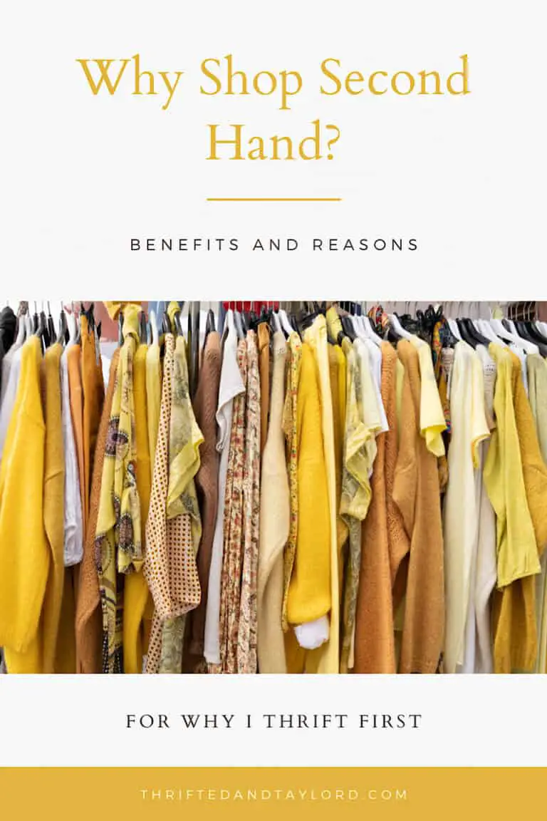 Benefits of Shopping Second Hand | Why I Thrift First, Buy New Second ...